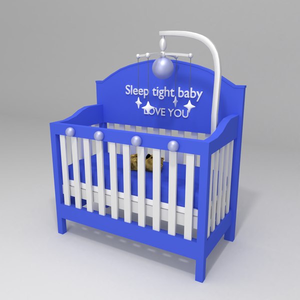 3D design crib nursery - TurboSquid 1480372