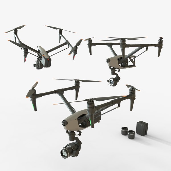 modèle 3D de Drone cinématographique professionnel DJI Inspire 3 ...