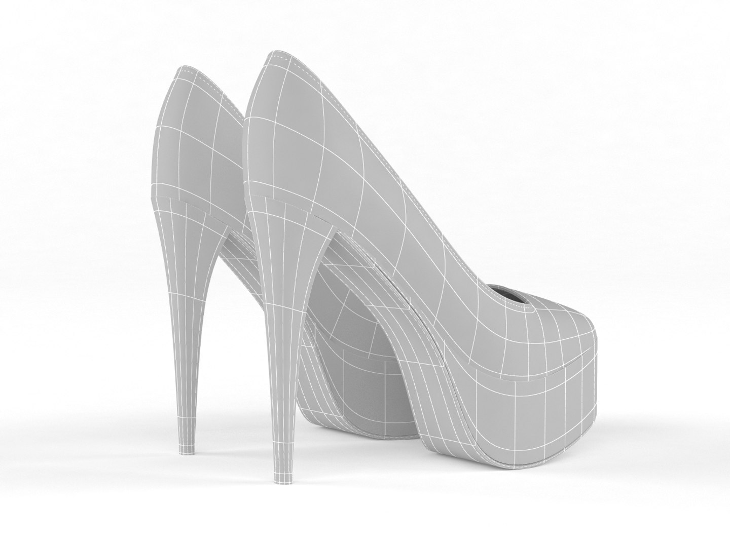 Realistic heels women shoes 3D model - TurboSquid 1514532