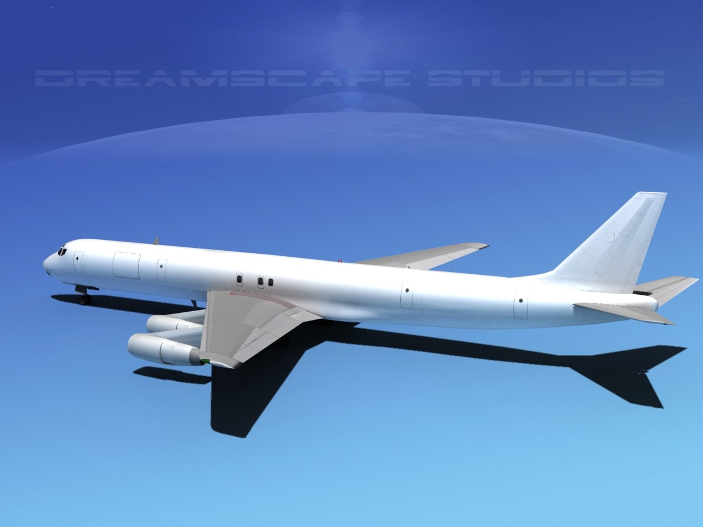 Douglas Dc-8 3d Model