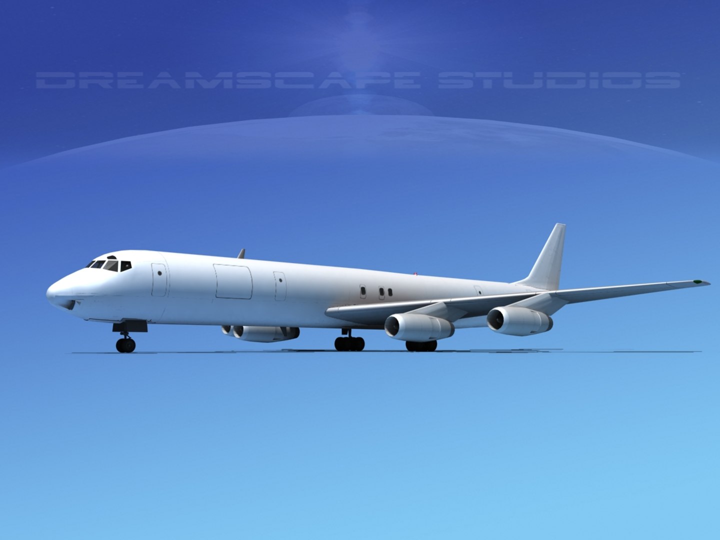 Douglas Dc-8 3d Model