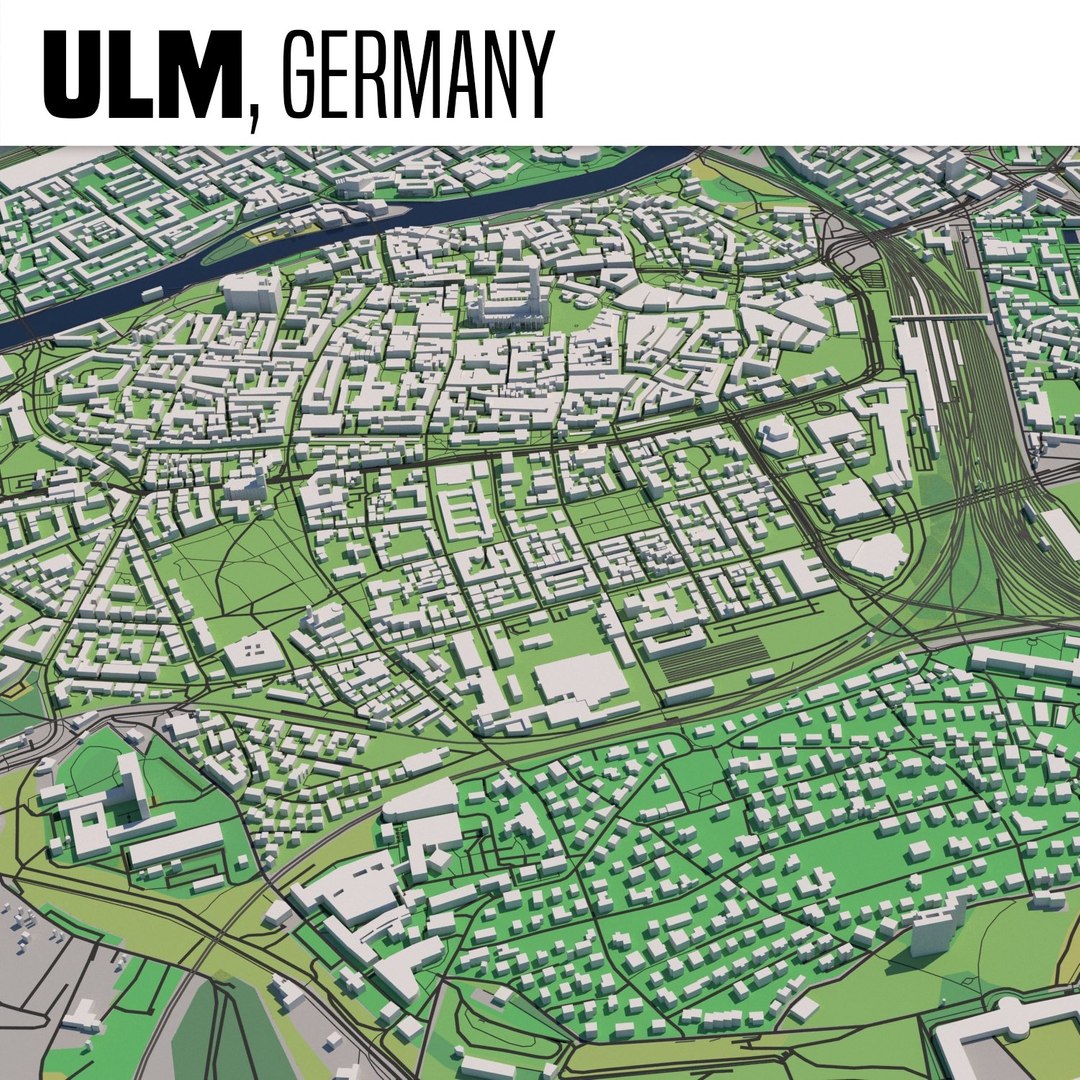 3D City Ulm - TurboSquid 1433990