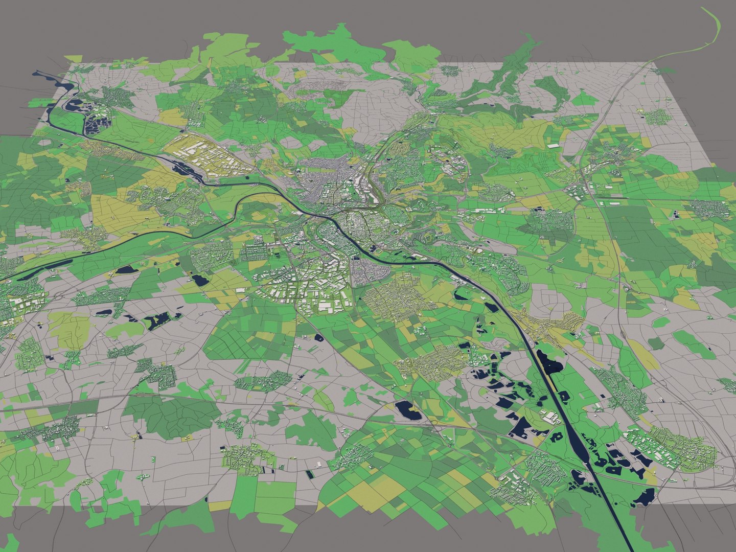 3D City Ulm - TurboSquid 1433990