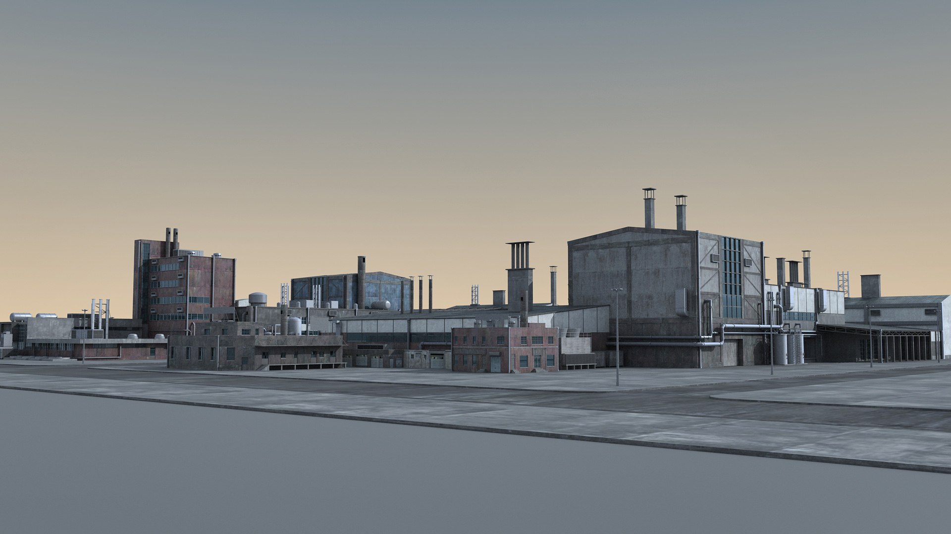 Industrial Scene 3D Model - TurboSquid 1689446