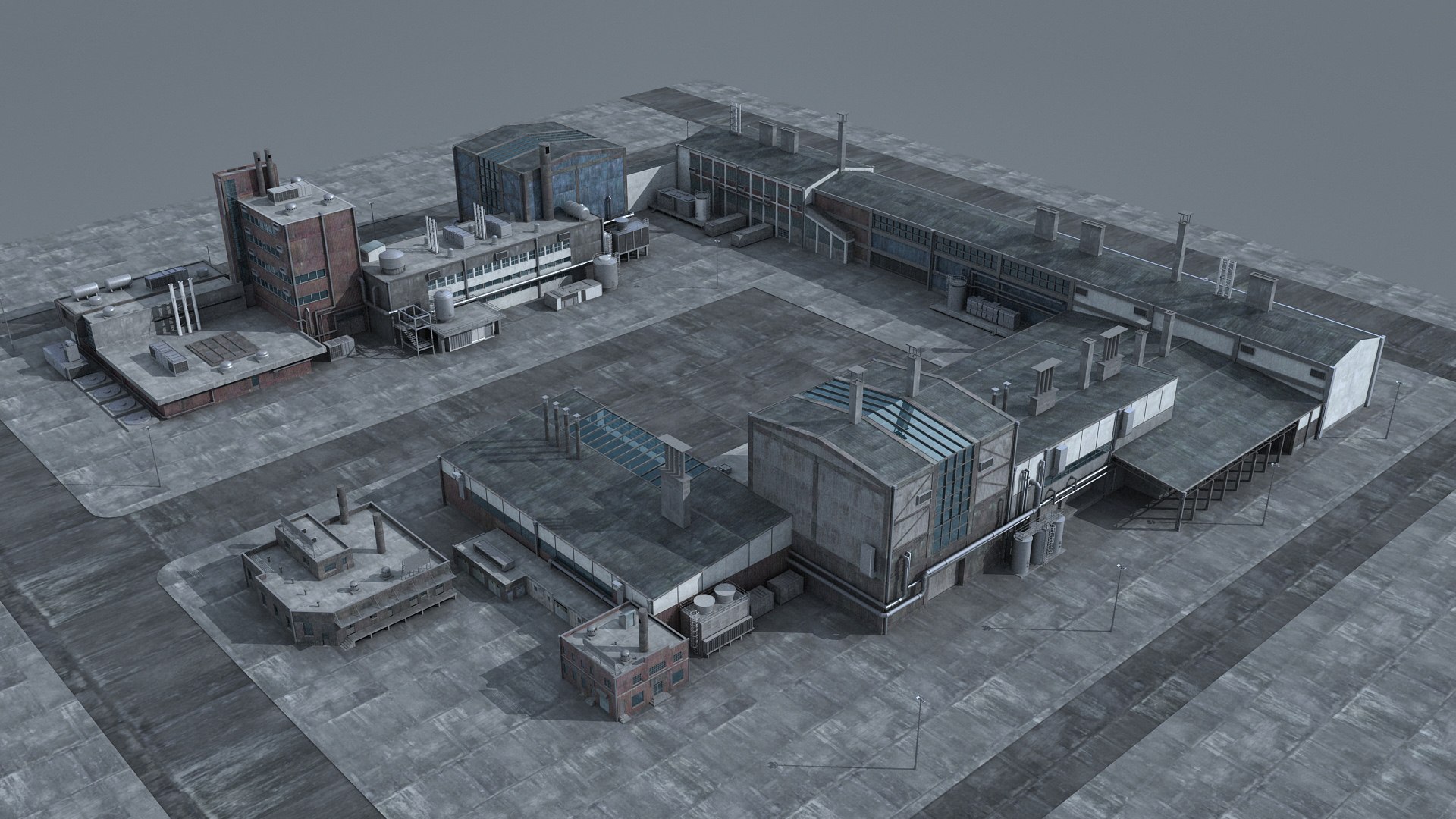 Industrial Scene 3D Model - TurboSquid 1689446