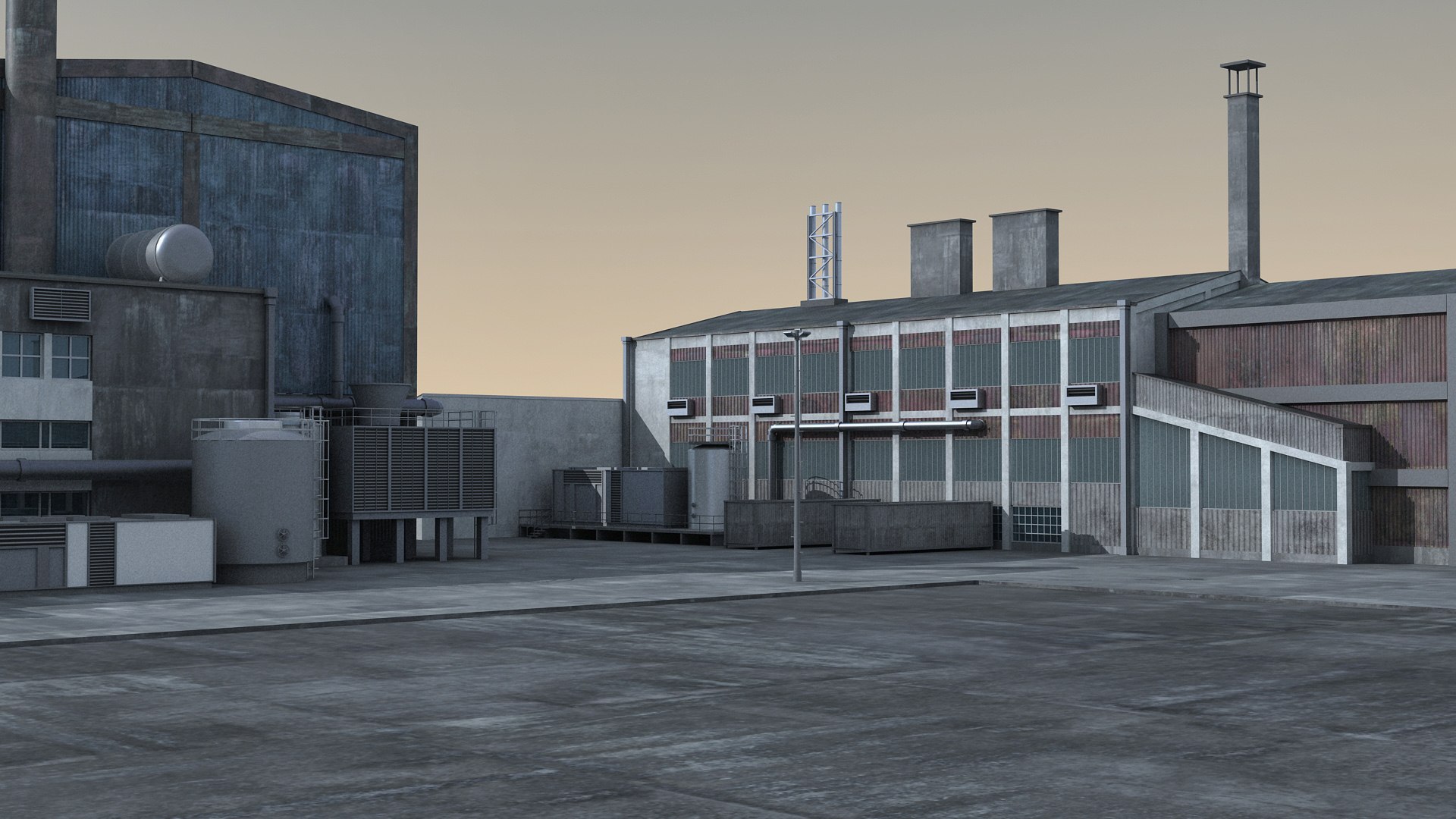 Industrial Scene 3D Model - TurboSquid 1689446