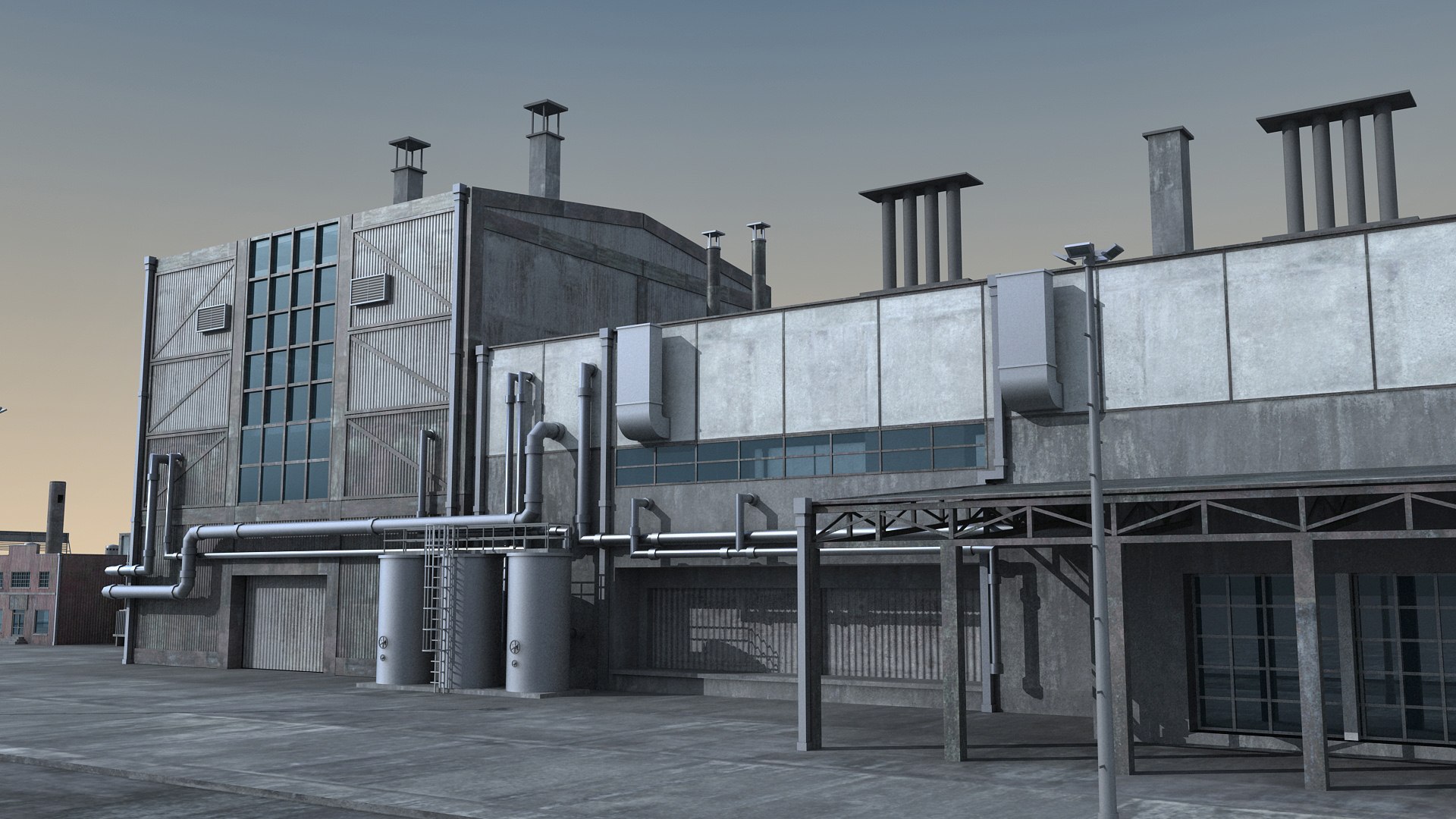 Industrial Scene 3D Model - TurboSquid 1689446