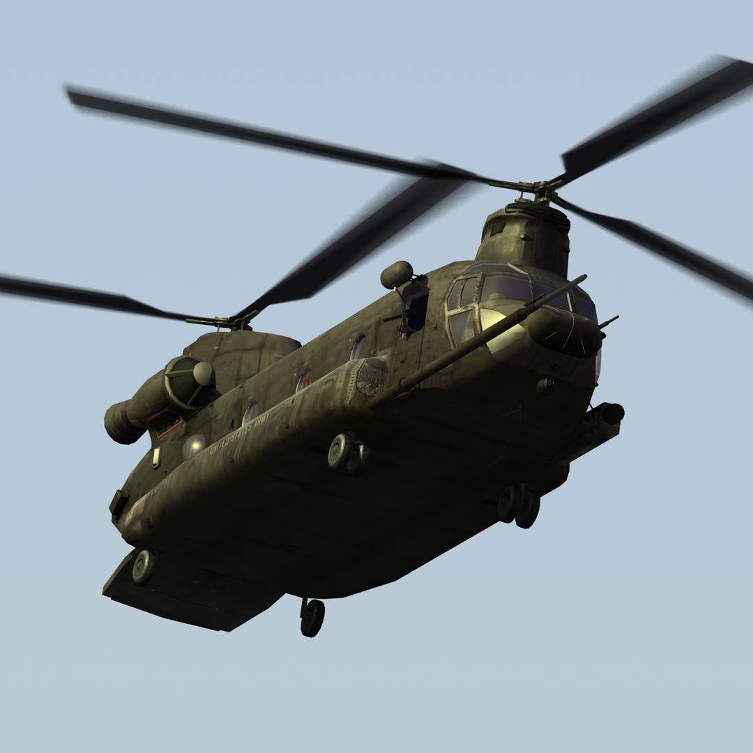 3d model mh47g chinook helicopter mh-47