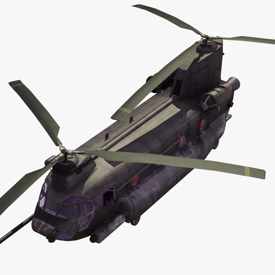 3d Model Mh47g Chinook Helicopter Mh-47