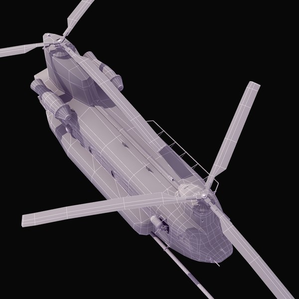 3d model mh47g chinook helicopter mh-47