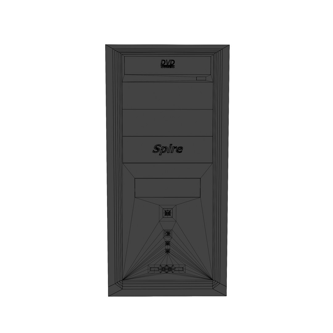 Computer Case Spire Sp-3005b 3d Ma