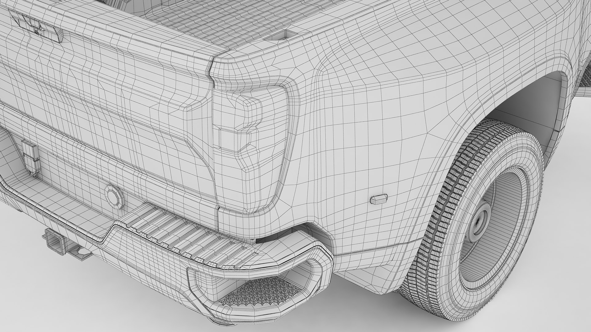 3D Pickup Truck Generic Back Trunk 03 - TurboSquid 1836277