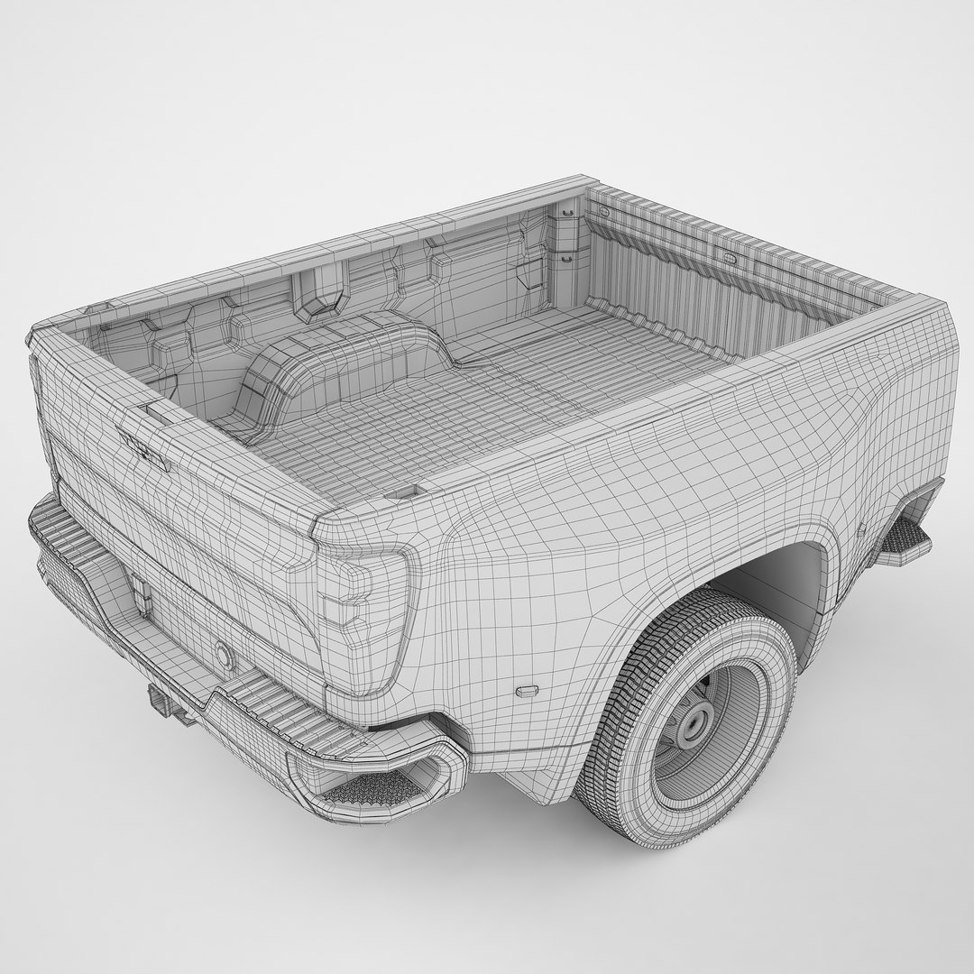 3D Pickup Truck Generic Back Trunk 03 - TurboSquid 1836277