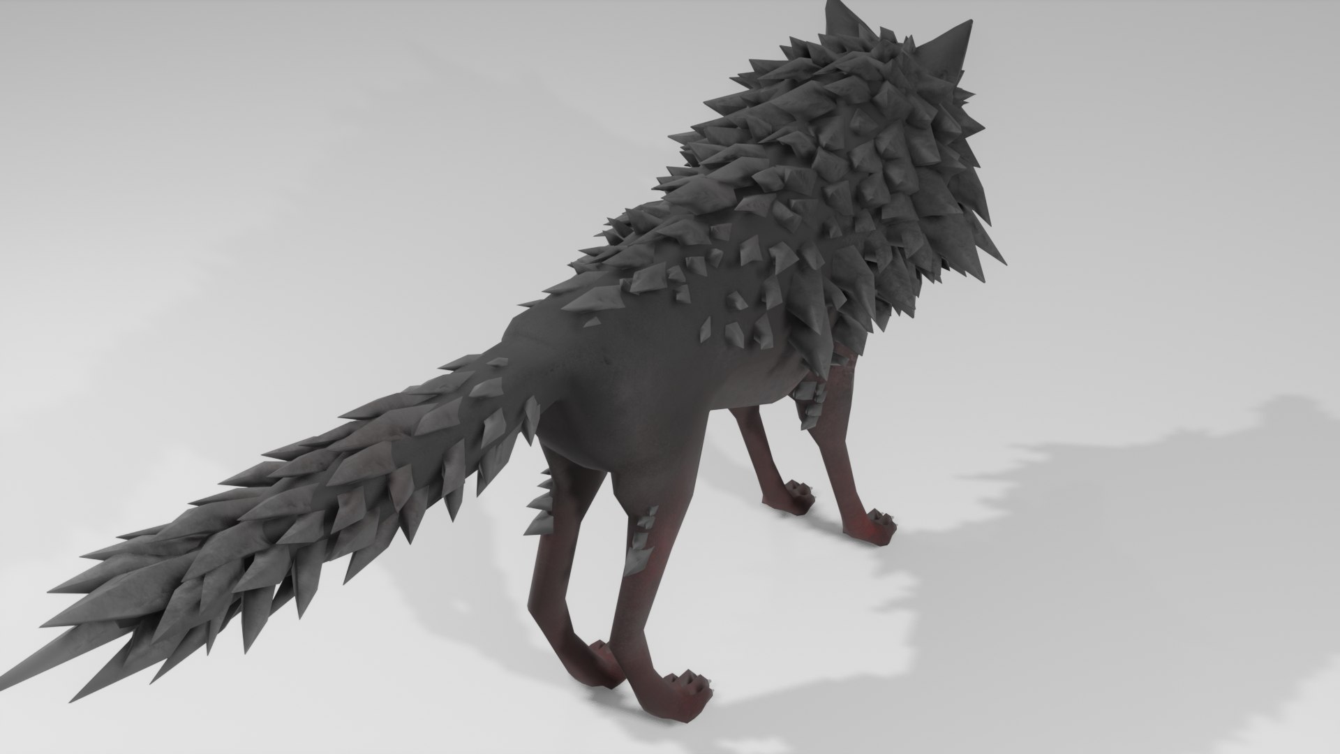 Free Low Poly Dark Wolf 3D - TurboSquid 2401061