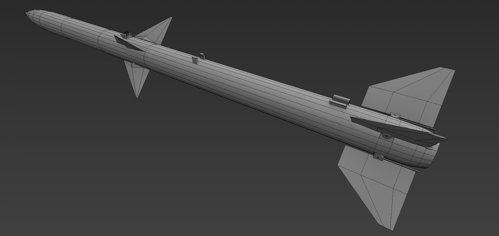 Missile Amraam 3D Model - TurboSquid 1477869