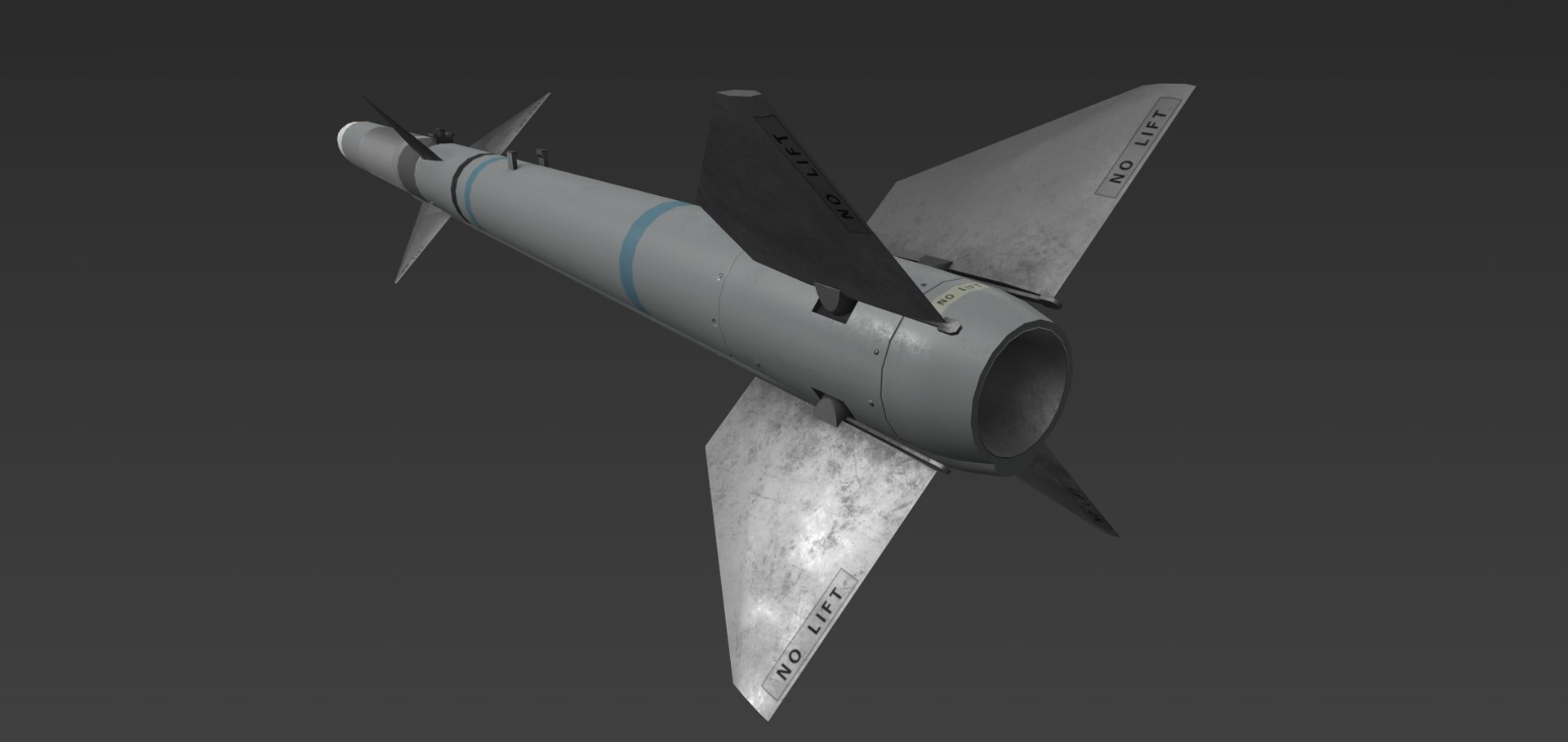 Missile Amraam 3D Model - TurboSquid 1477869