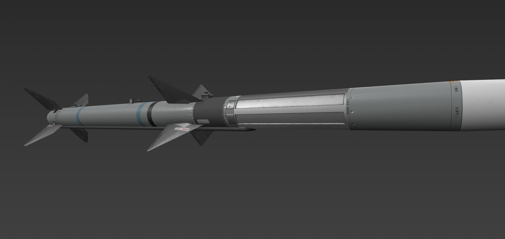 Missile Amraam 3D Model - TurboSquid 1477869