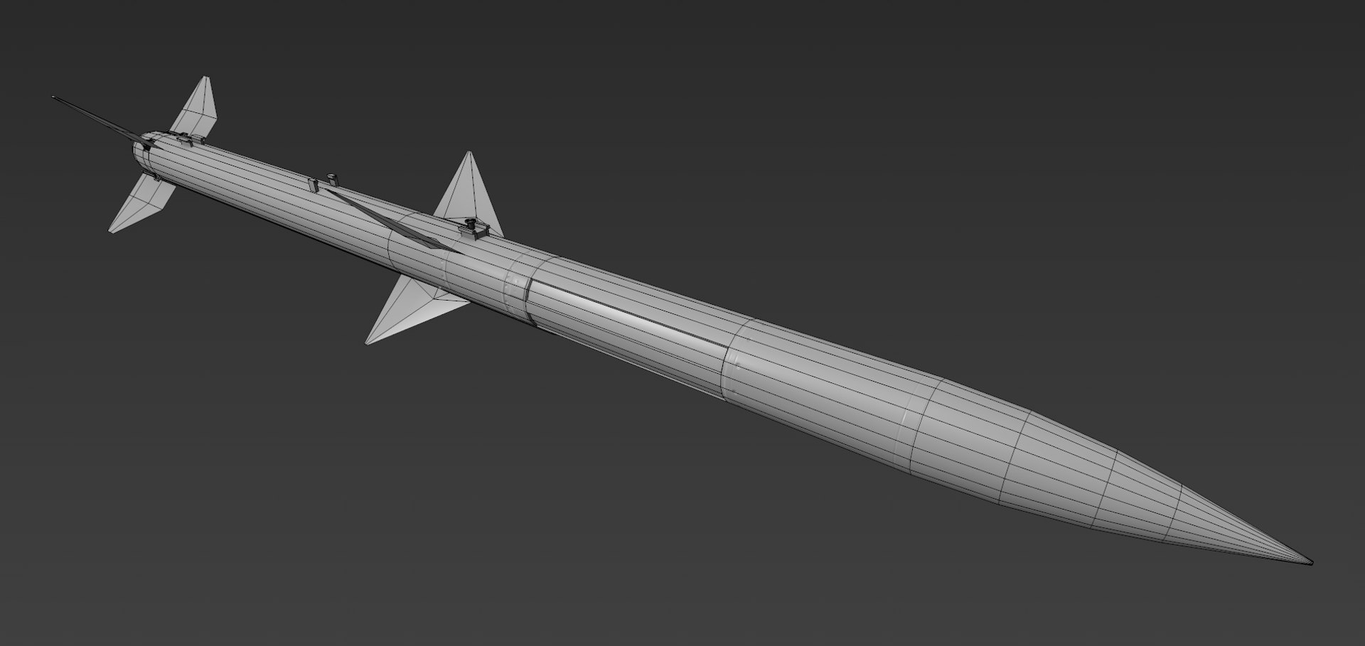 Missile Amraam 3D Model - TurboSquid 1477869