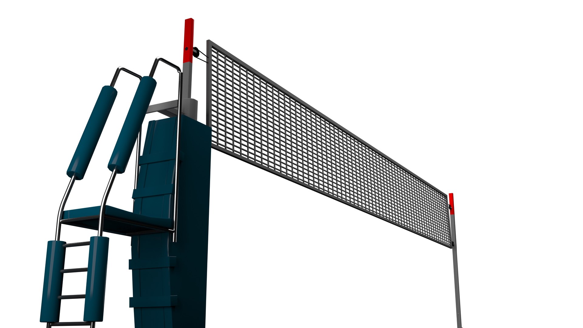 3D Model Badminton Court And Volleyball Goal - TurboSquid 2260615
