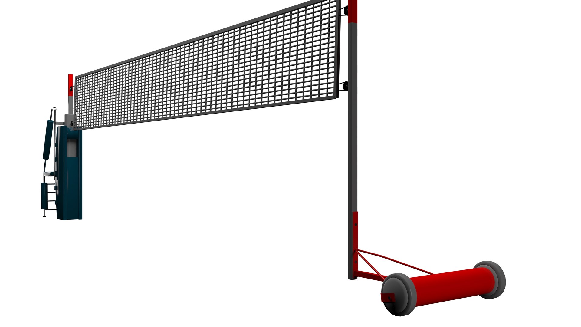 3D Model Badminton Court And Volleyball Goal - TurboSquid 2260615