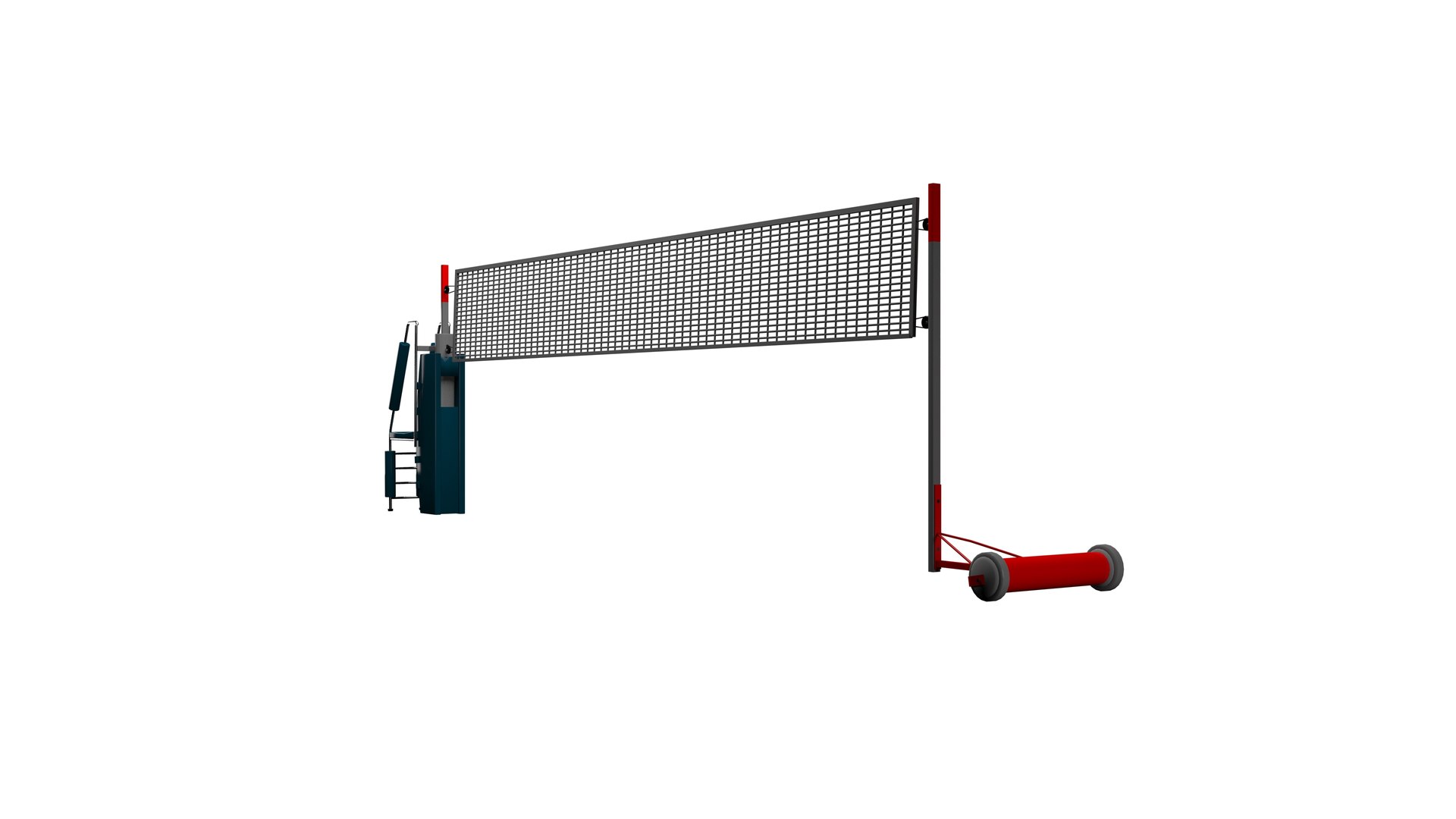 3D Model Badminton Court And Volleyball Goal - TurboSquid 2260615