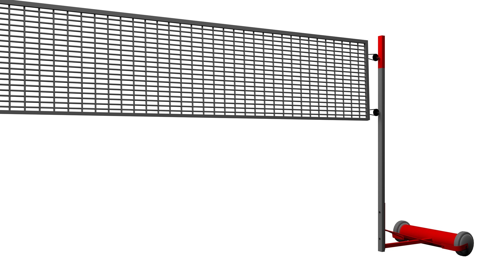 3D Model Badminton Court And Volleyball Goal - TurboSquid 2260615