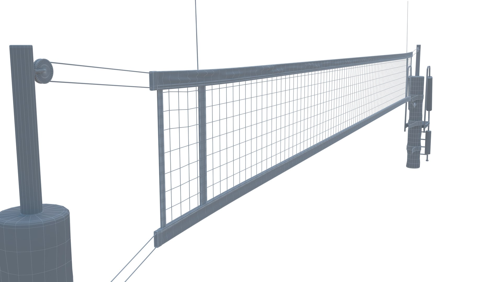 3D Model Badminton Court And Volleyball Goal - TurboSquid 2260615