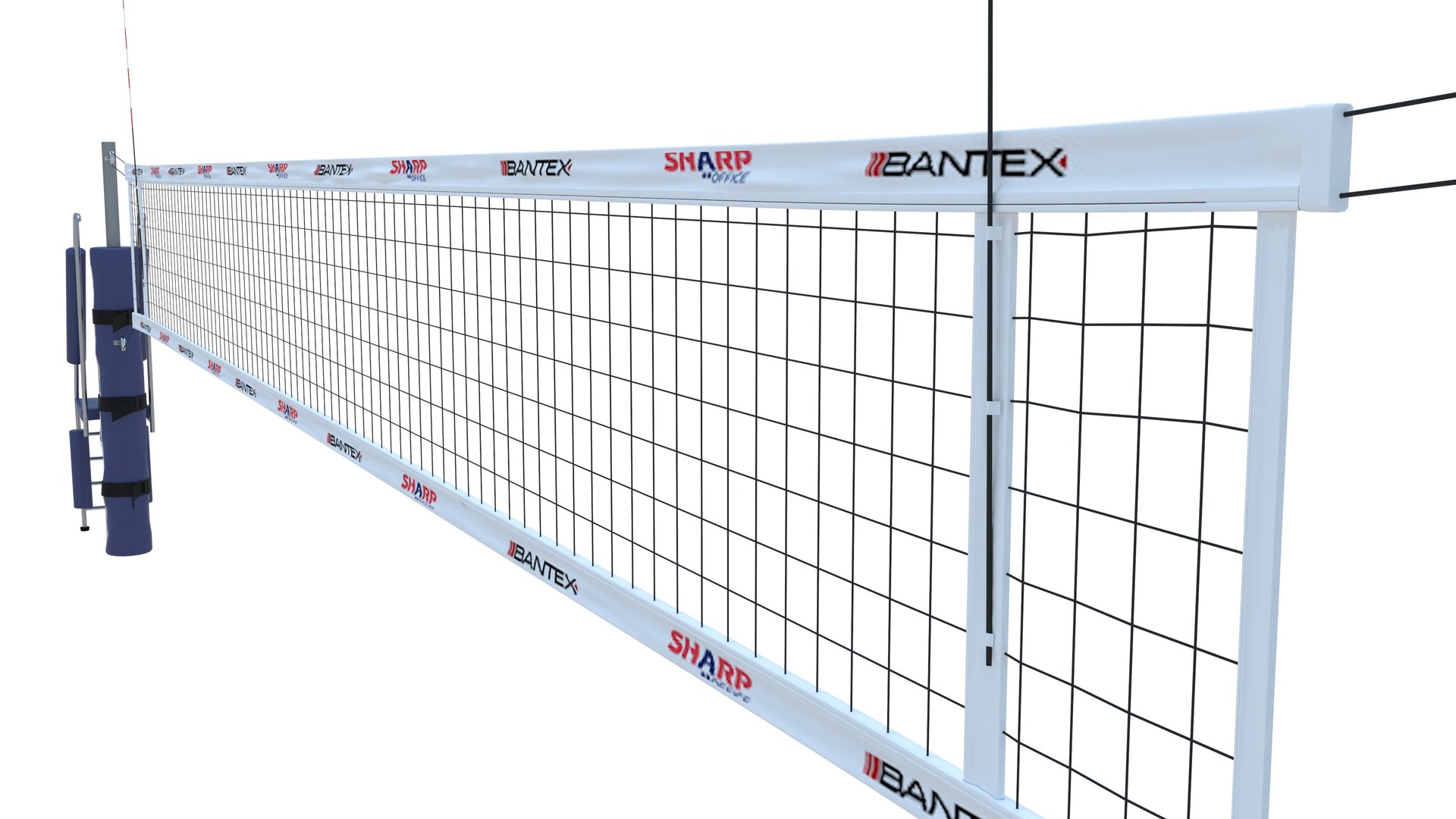 3D Model Badminton Court And Volleyball Goal - TurboSquid 2260615