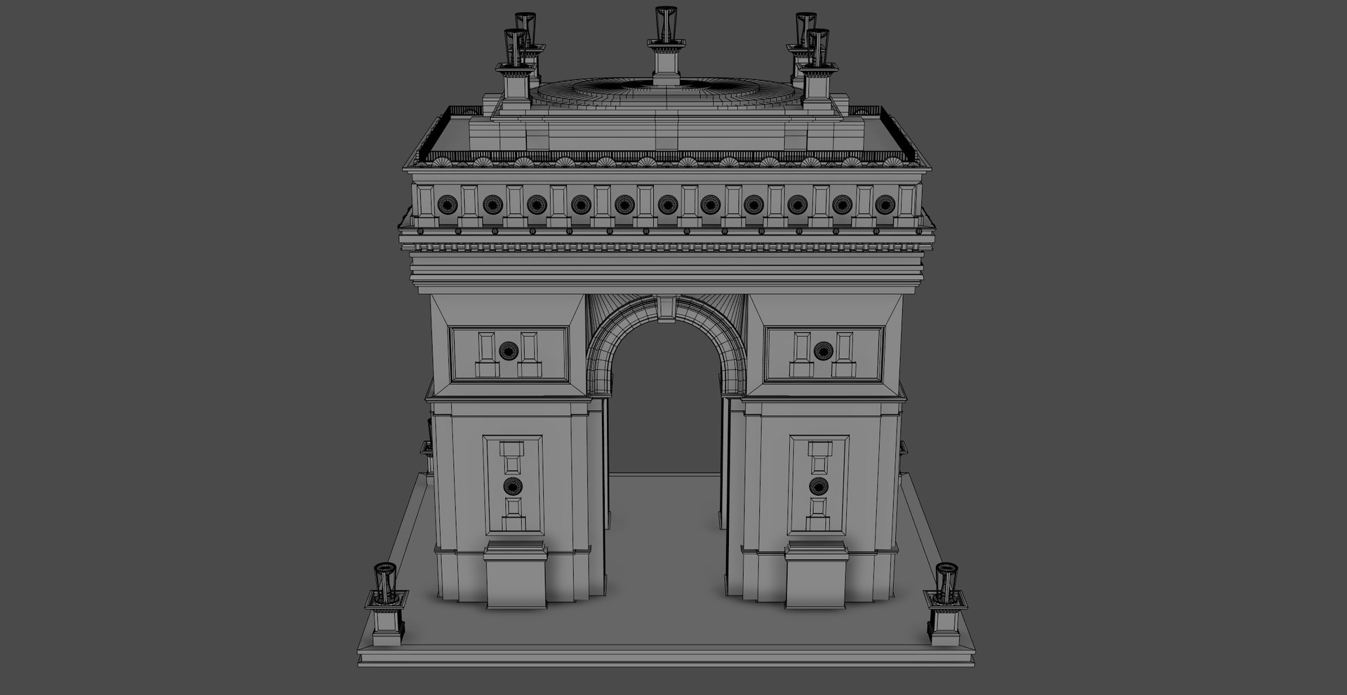 Classic Arch Gate 3D Model - TurboSquid 2398209
