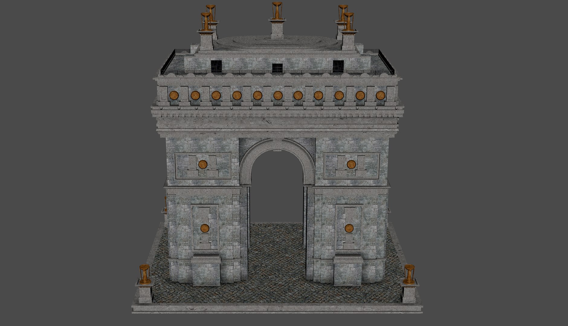 Classic Arch Gate 3D Model - TurboSquid 2398209