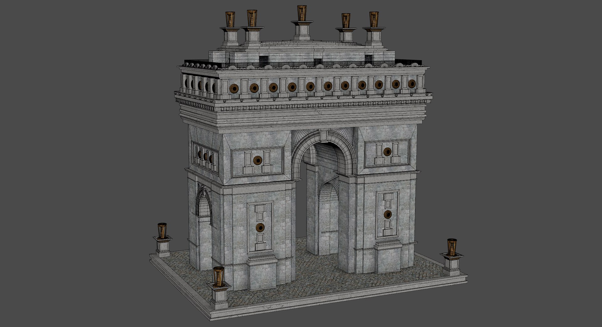 Classic Arch Gate 3D Model - TurboSquid 2398209