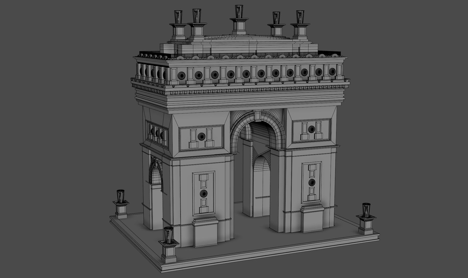 Classic Arch Gate 3D Model - TurboSquid 2398209