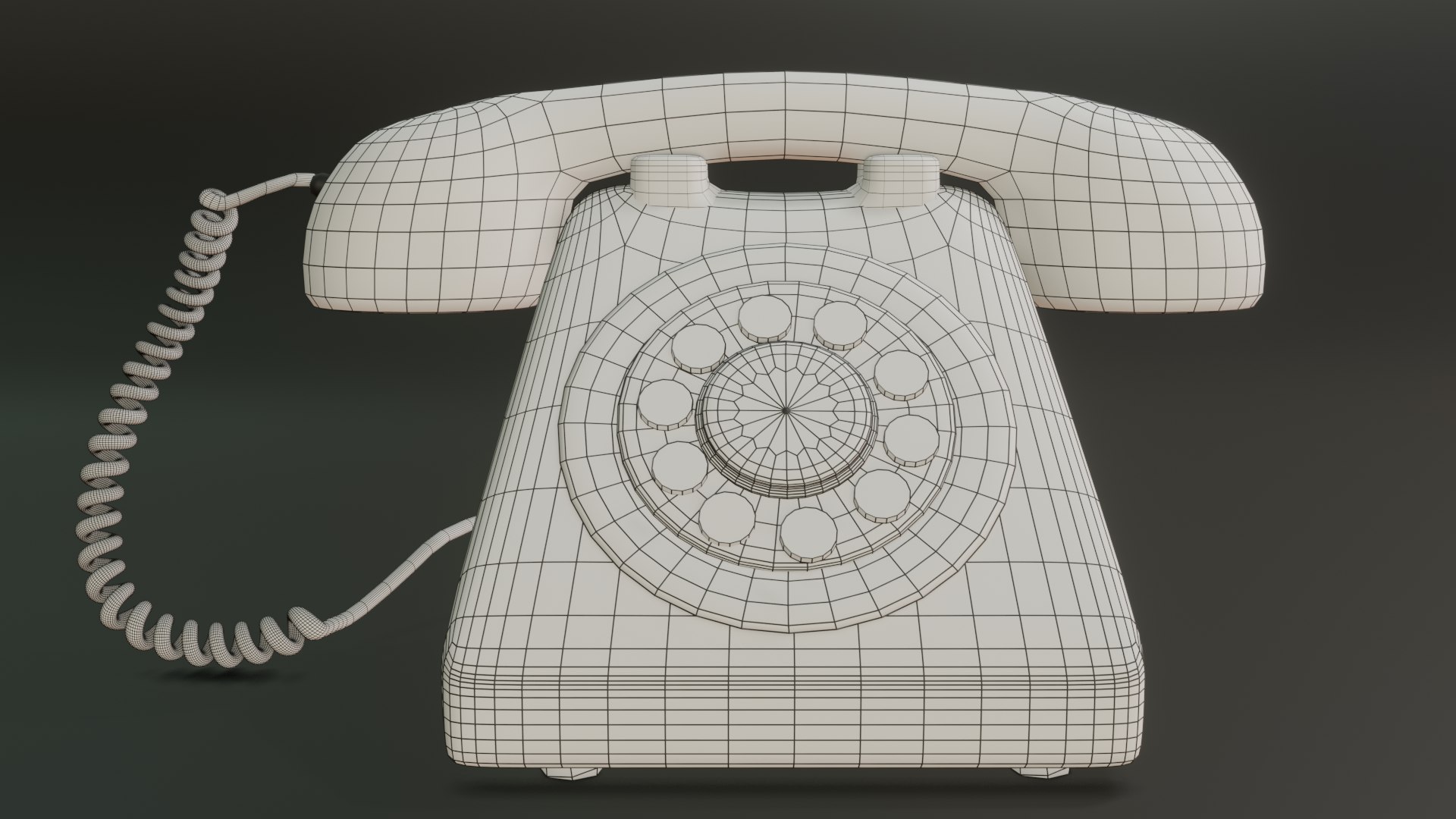 Vintage Rotary Dial Phone 3D Model Model - TurboSquid 2242833