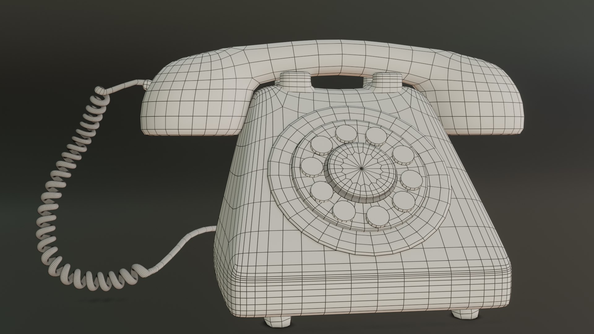 Vintage Rotary Dial Phone 3D Model Model - TurboSquid 2242833