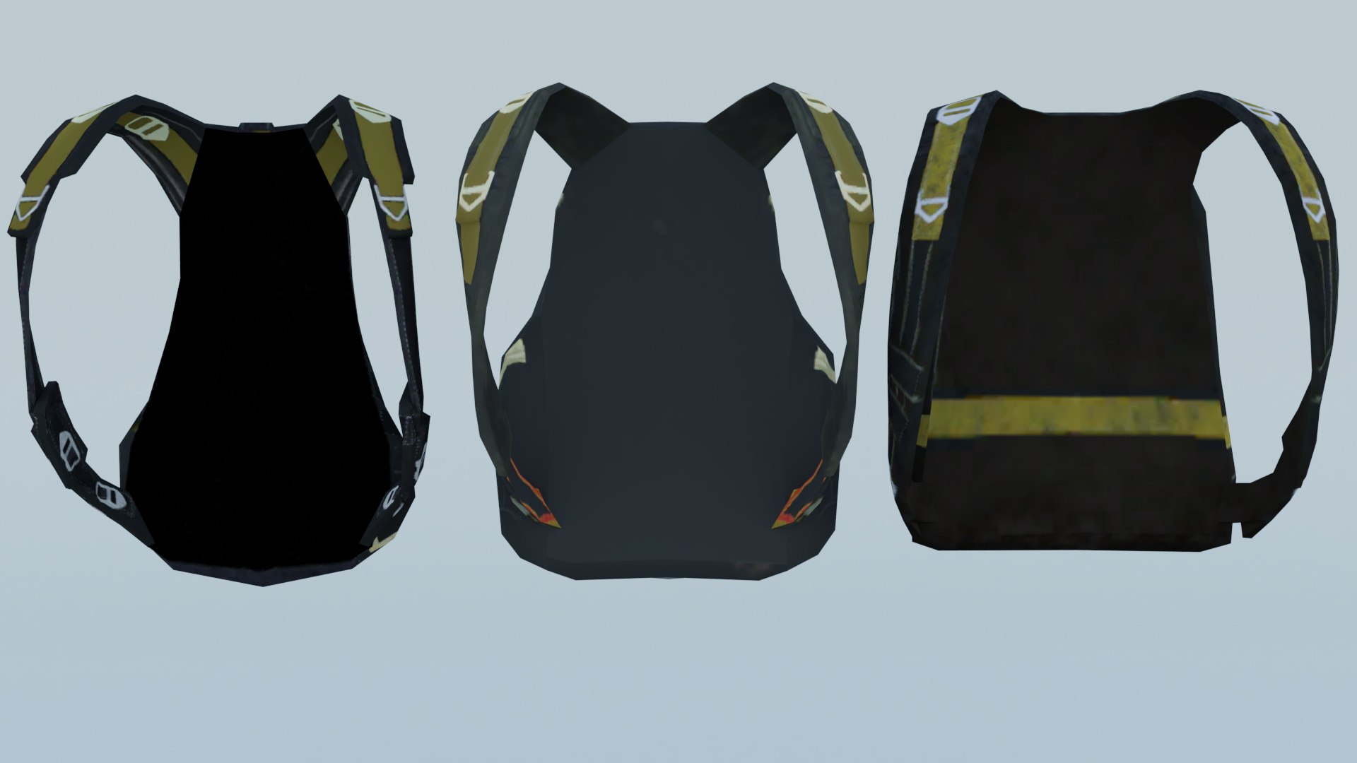3D Bag 3x Turkey Backpack - TurboSquid 1816374