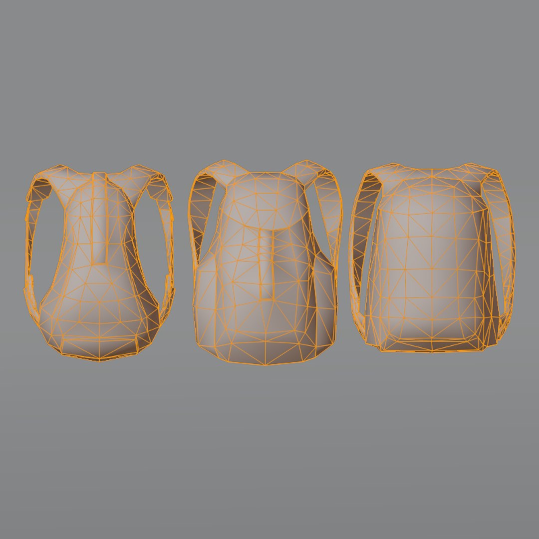 3D Bag 3x Turkey Backpack - TurboSquid 1816374