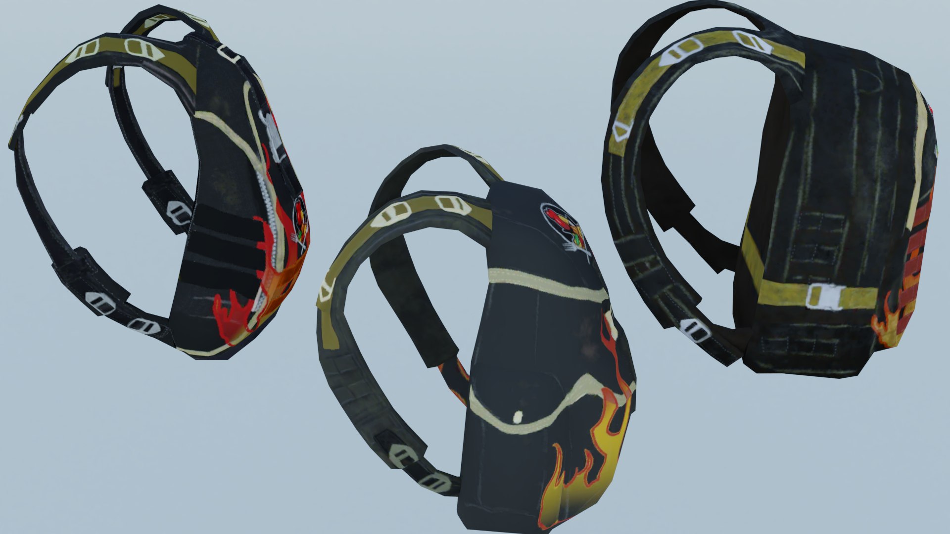 3D Bag 3x Turkey Backpack - TurboSquid 1816374