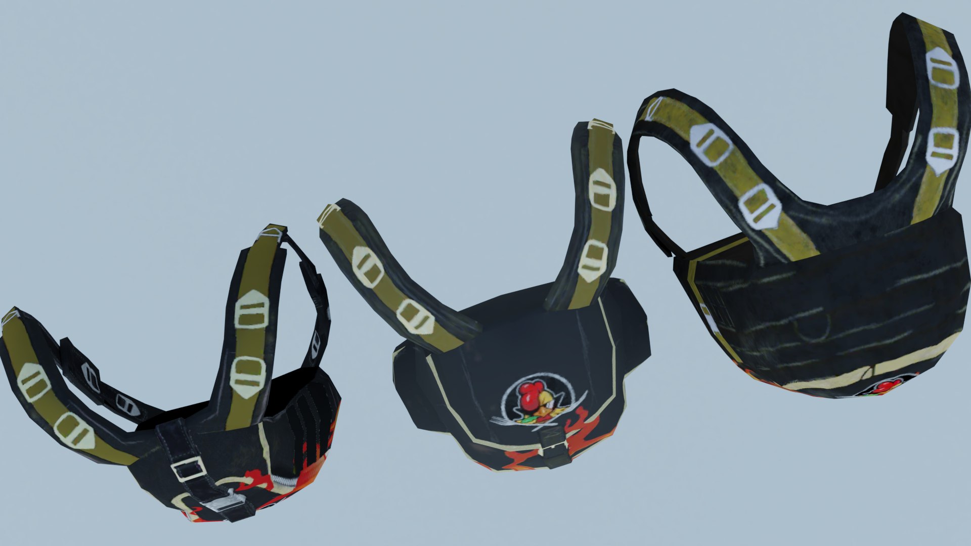 3D Bag 3x Turkey Backpack - TurboSquid 1816374