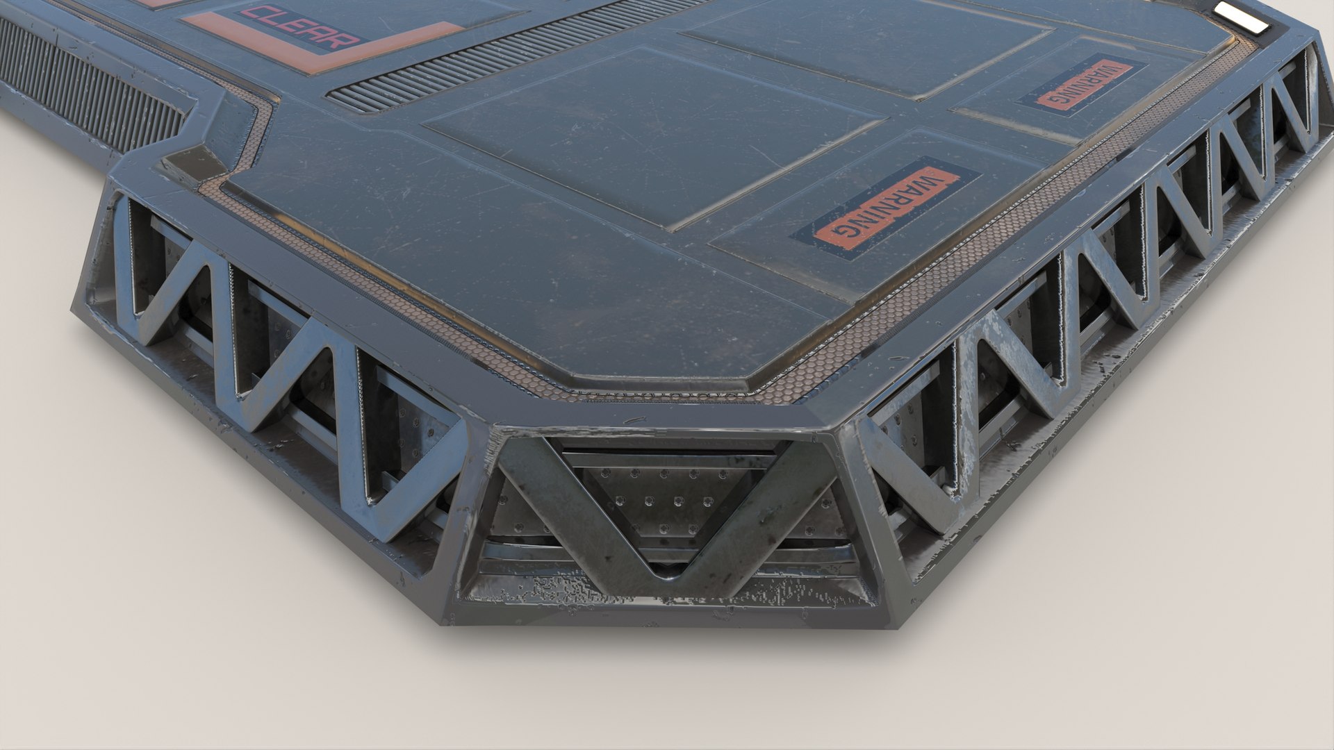 3D Sci-fi Landing Pad Model - TurboSquid 1735377