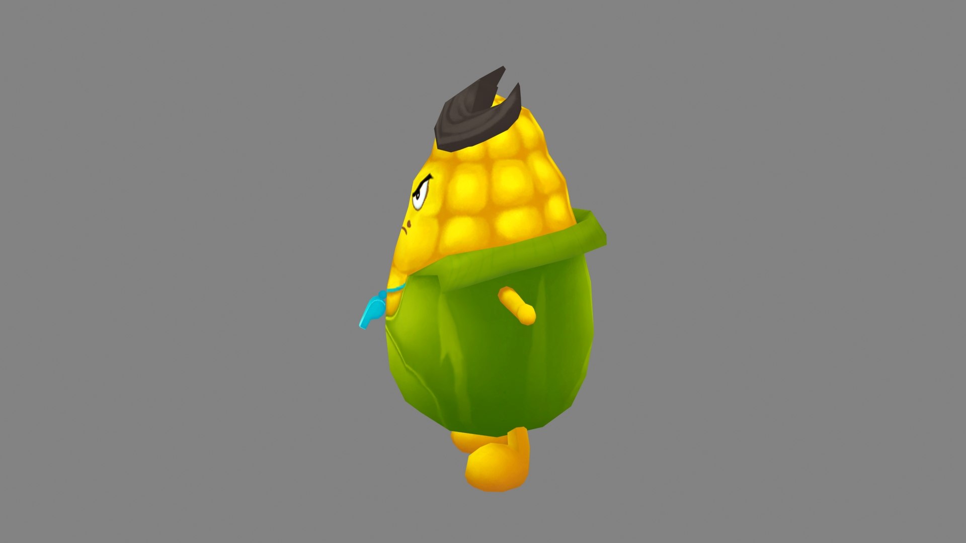Cartoon Vegetable Mascot - Corn Man 3D Model - TurboSquid 1949598