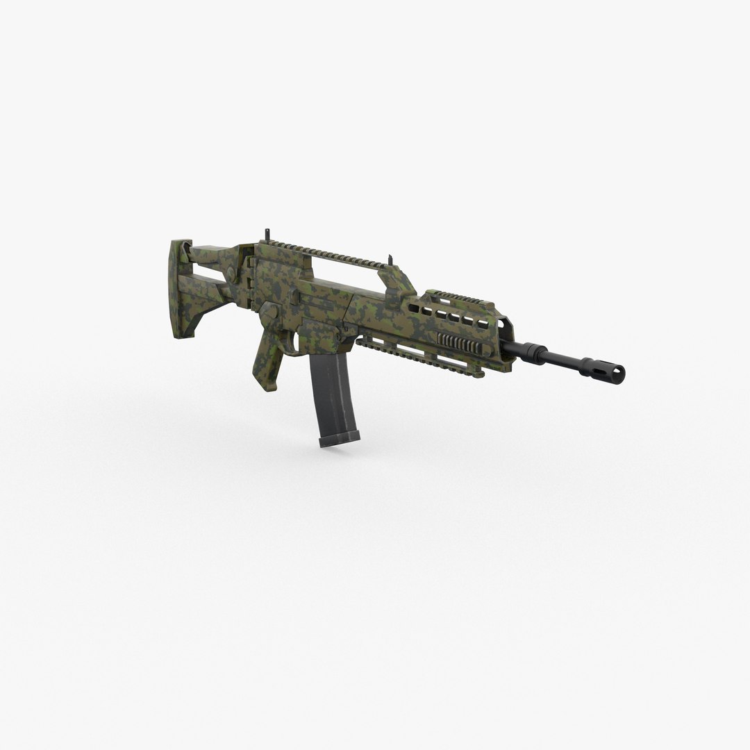 modelo 3d Gun Lowpoly Kitbash 11 - TurboSquid 1901950