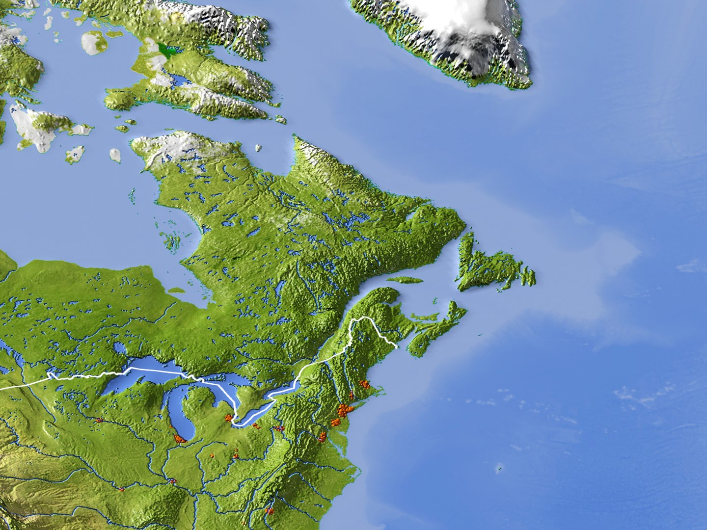 Relief World Mercator Obj