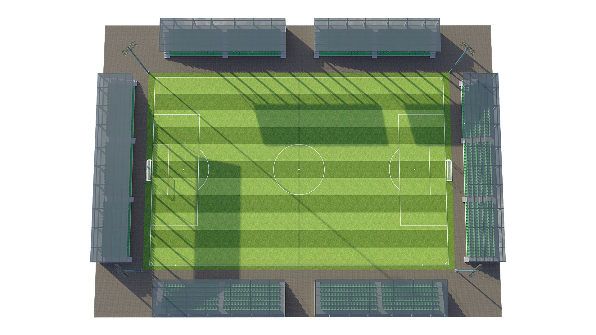 Soccer Football Field 3D model - TurboSquid 1826765