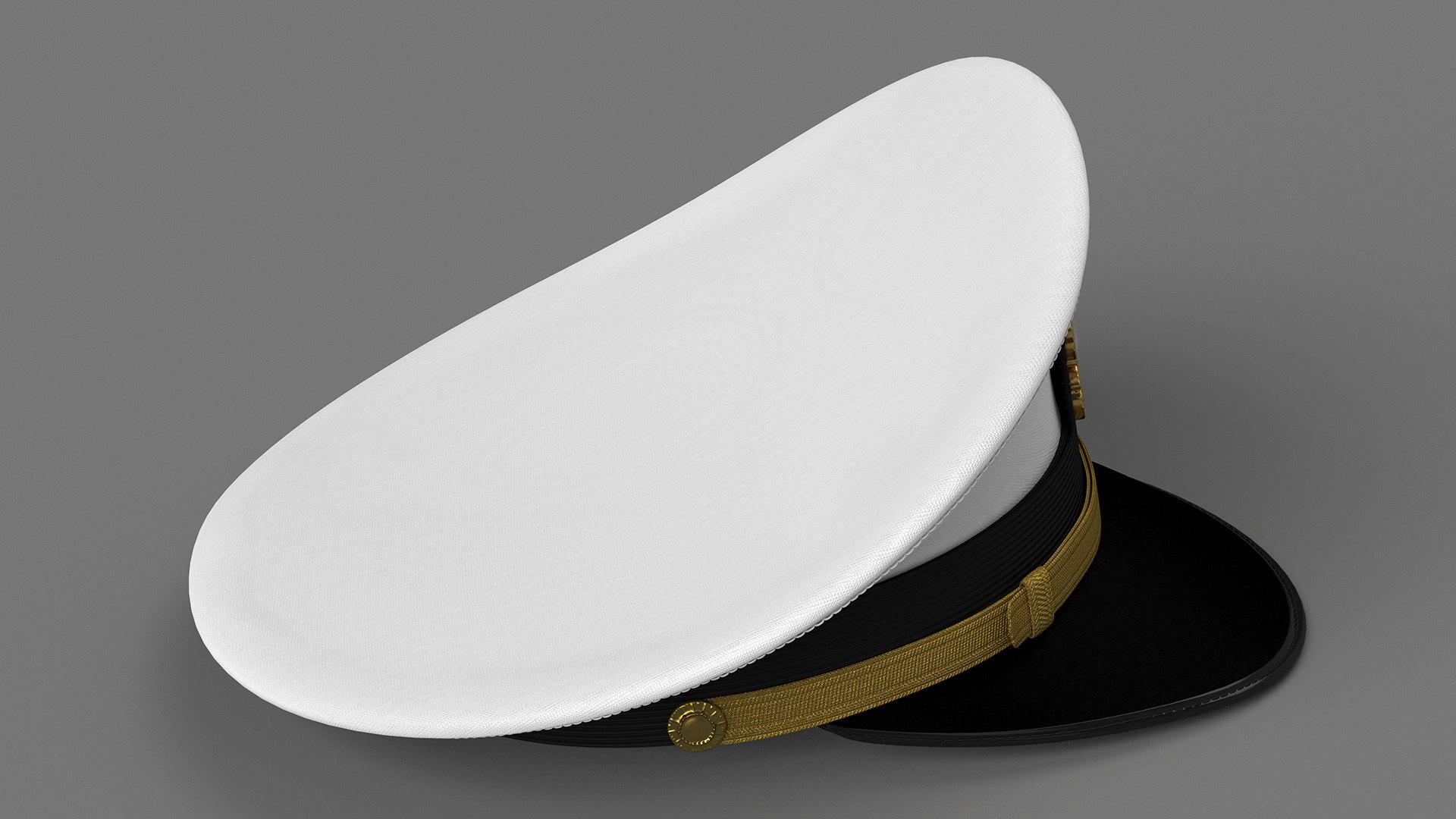 3D Naval Officer Cap - TurboSquid 2194795