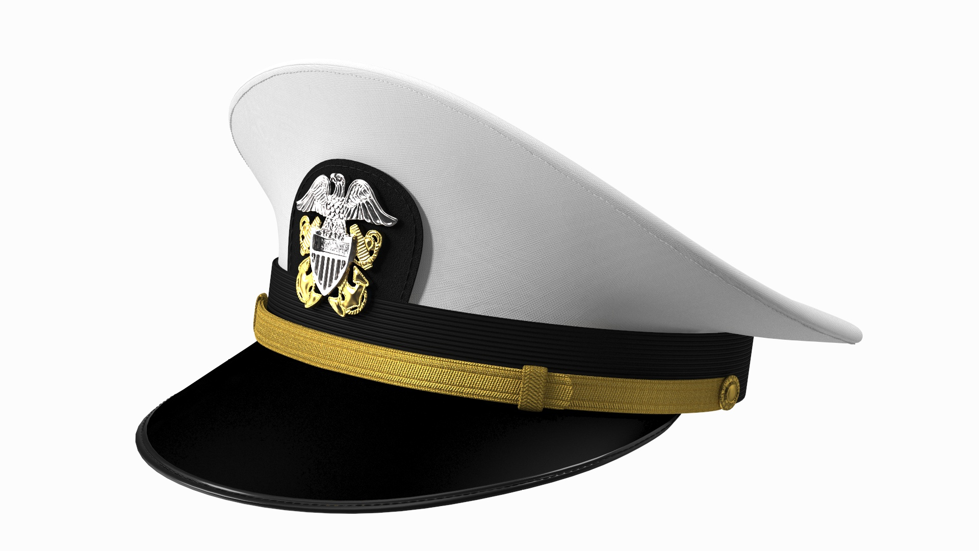 3D Naval Officer Cap - TurboSquid 2194795