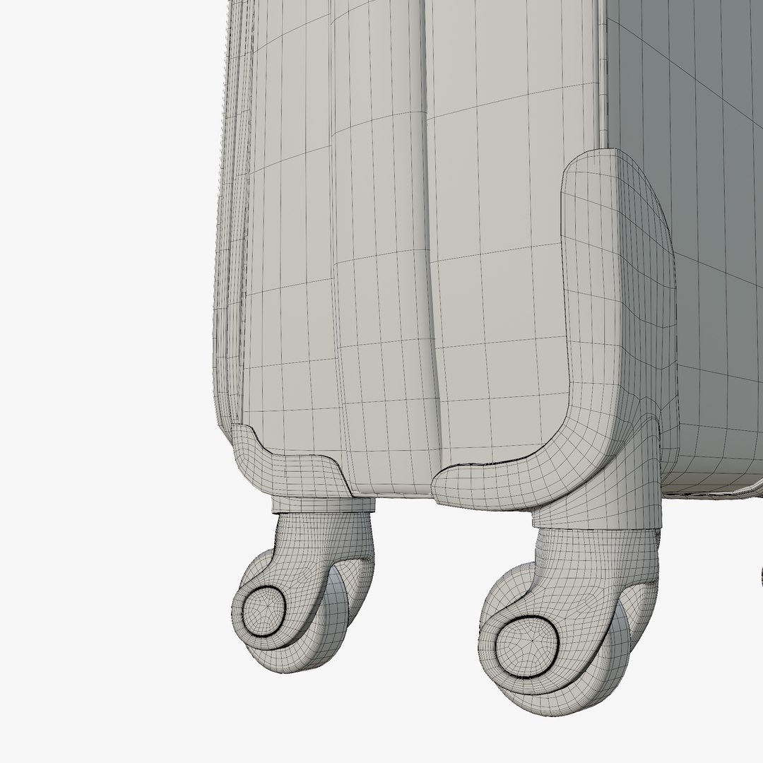 3D Red Suitcase Model - TurboSquid 2048459