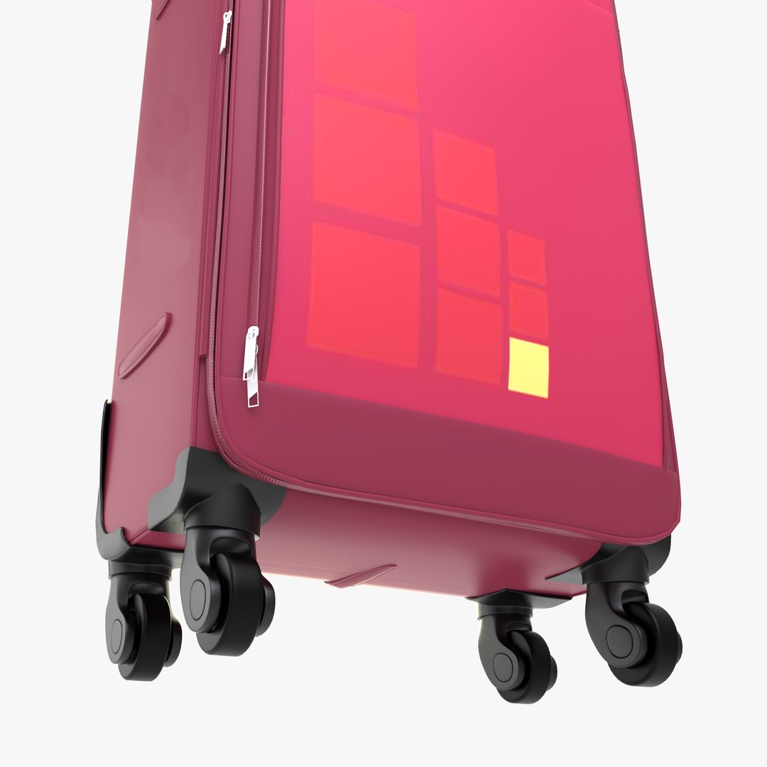 3D Red Suitcase Model - TurboSquid 2048459
