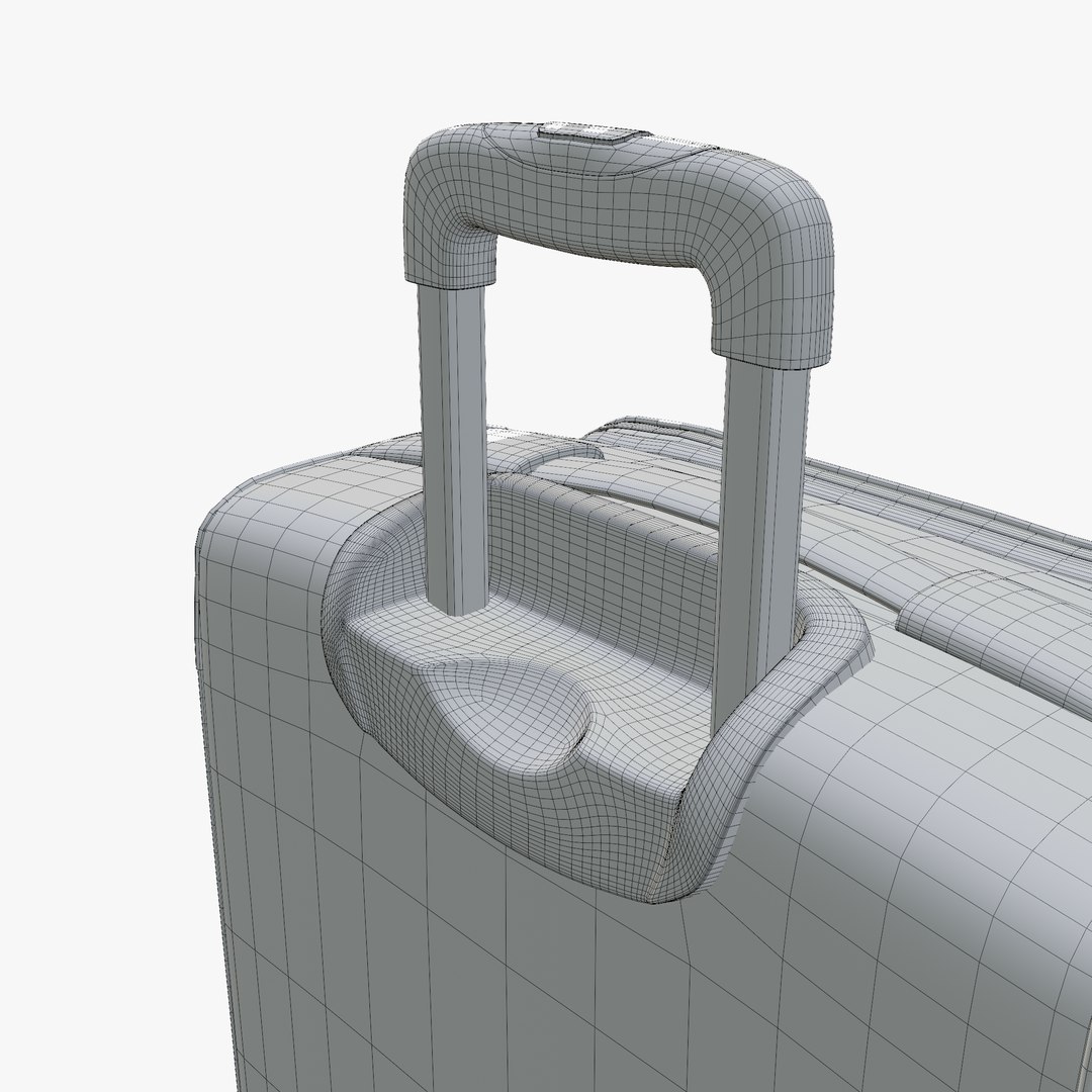 3D Red Suitcase Model - TurboSquid 2048459