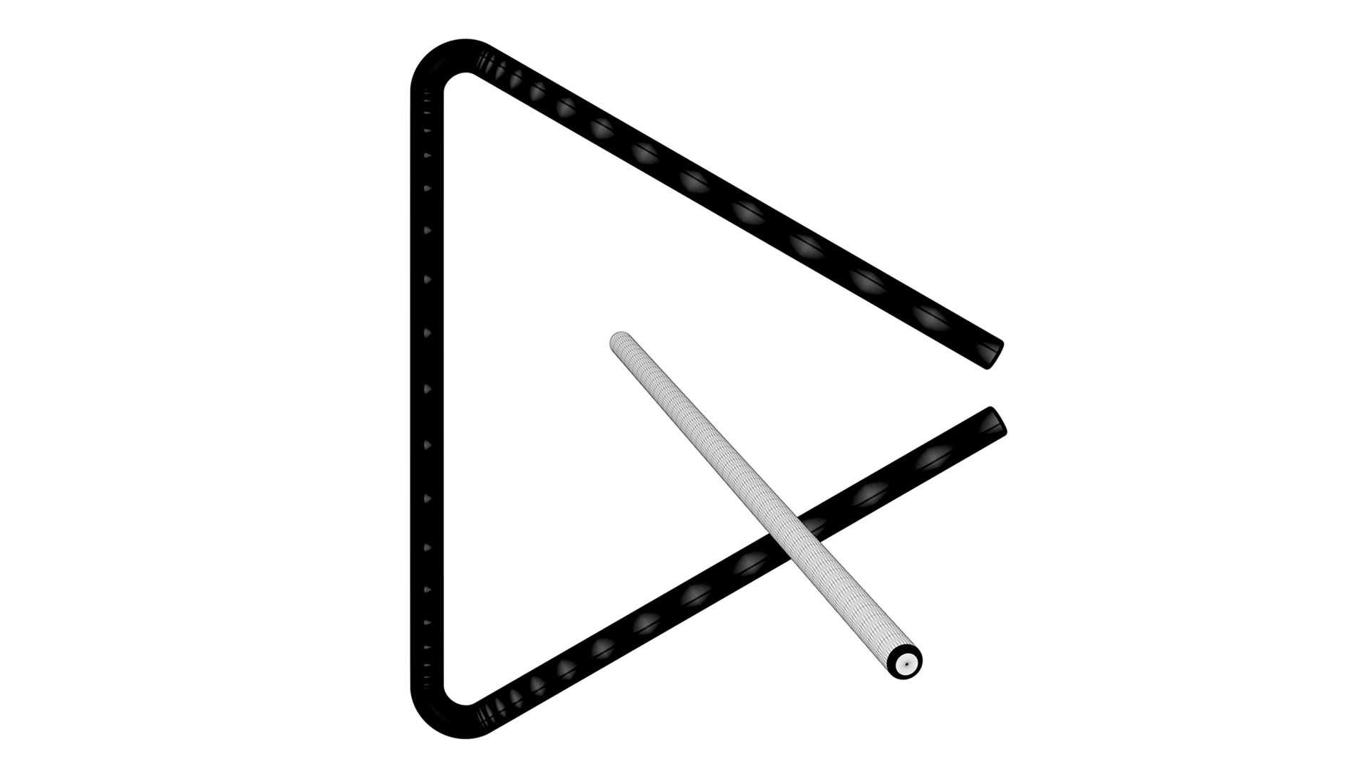 3D Triangle Instrument With Beater - TurboSquid 2077825