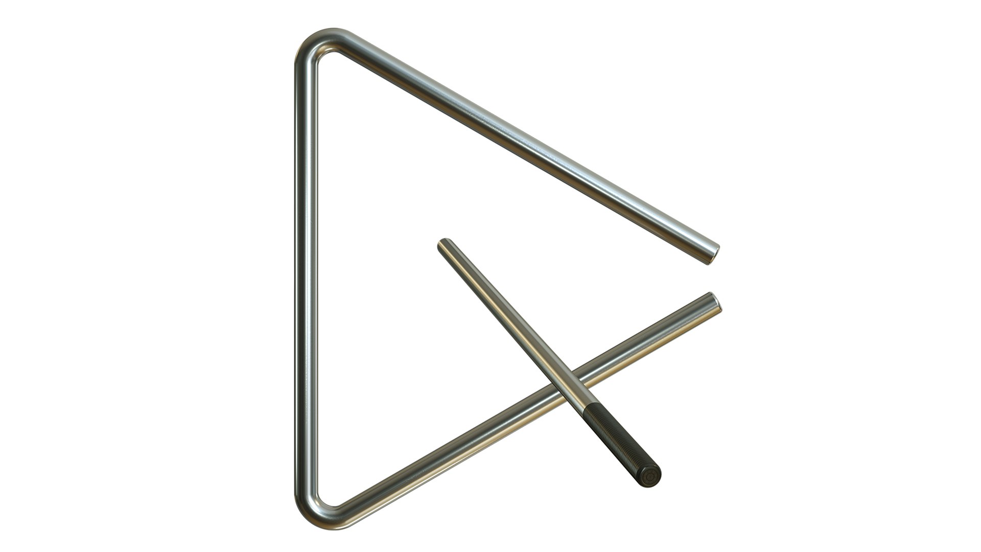 3D Triangle Instrument With Beater - TurboSquid 2077825